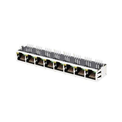 Cina LPJ86404AENL 10/100 Base-T 1X8 Port RJ45 Jack Connector in vendita