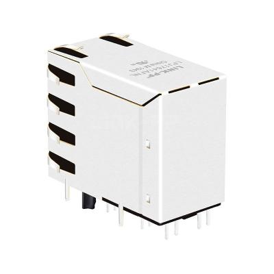 Cina Belfuse 0845-2G1T-S5 Compatibile LINK-PP LPJ17641AFNL 10/100 Base-T Giallo/Verde Led 2x1 Port RJ45 Jack di rete in vendita