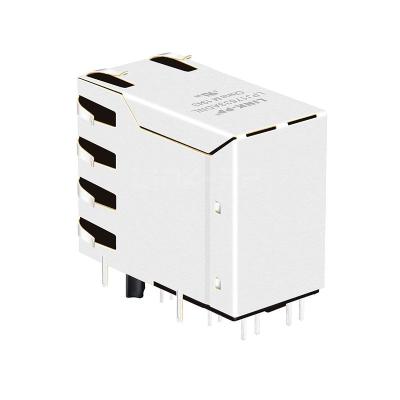 Cina LPJ17633ADNL 10/100 Base-T Tab Up giallo/verde LED 2X1 Port Connector RJ45 Jack modulare in vendita