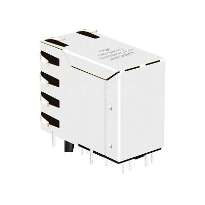 China LPJ17633BDNL 10/100 Base-T Tab Up LED amarelo/verde 2X1 Port 8P8C RJ45 Conector à venda