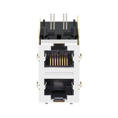 Cina LPJG17747CNL 100/1000 Base-T senza LED 2X1 Port RJ45 Jack femminile in vendita