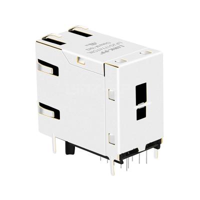 Cina LPJG17747CNL 100/1000 Base-T senza LED 2X1 Port RJ45 Jack femminile in vendita