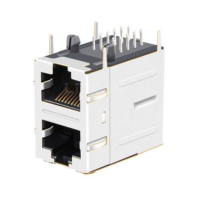 Cina LPJ17492CNL 2x1 Port integrato RJ45 Jack 10/100 Base-T senza LED in vendita