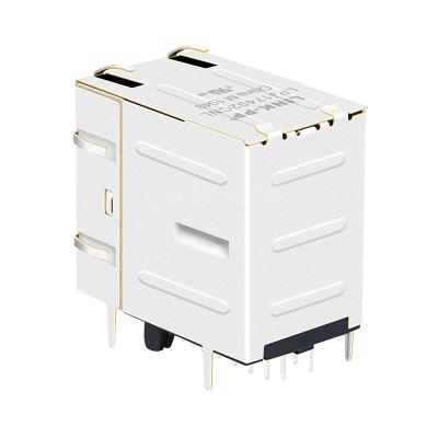 Cina 1840990-1 Compatibile LPJ17492CNL 2x1 Port integrato RJ45 MagJack 100 Base-T senza LED in vendita