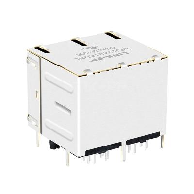Cina XFMRS XFVOIP5E-STKVDxu4-4 Compatibile LINK-PP LPJ27401ADNL 10/100 Base-T LED giallo/verde 2x2 Port RJ45 Female Connector in vendita