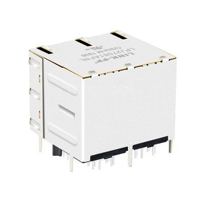 中国 Belfuse 0879-2G2R-Y9 コンパティブル LINK-PP LPJ27081AFNL 10/100 ベース-T 8p8c グリーン/グリーン LED 2x2 ポート Cat5 RJ45 ジャック 販売のため