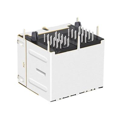 Cina LPJG27501CNL 1000 Base-T 2x2 Port RJ45 Jack di connettore in vendita