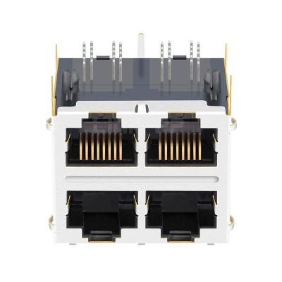 Cina Tyco 1840182-1 Compatibile LINK-PP LPJG27591CNL 10/100/1000 Base-T senza LED 2x2 Port Cat6 Jack modulare in vendita