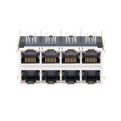 中国 LPJG47549B47NL 1000 ベース-T 2×4 ポート リード モジュラルの RJ45 接続器 販売のため