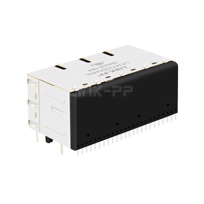 Cina Pulse JX20-0254NL Compatibile LINK-PP LPJ47335A48NL 10/100 Base-T Verde&Arancio/Verde&Arancio Led 2x4 Port RJ45 Connector Ethernet in vendita