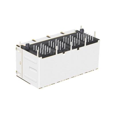 Cina Belfuse 0833-2X4R-54-F Compatibile LINK-PP LPJG47537CNL 100/1000 Base-T senza Led 2x4 Port Shielded RJ45 Board Mount Connector in vendita