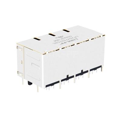 Cina Belfuse 0833-2X4R-54-F Compatibile LINK-PP LPJG47537CNL 100/1000 Base-T senza Led 2x4 Port Shielded RJ45 Board Mount Connector in vendita