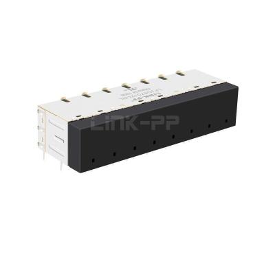 中国 LPJG87012CNL 1000 Base-T イーサネット RJ45 2x8 ポート 電磁コネクタ 販売のため