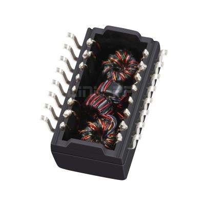 中国 パルス HX1198NL コンパティブル LINK-PP LP1198NL 10/100 ベース-T シングルポート SMD 16 PIN イーサネット テレコム トランスフォーマー 販売のため