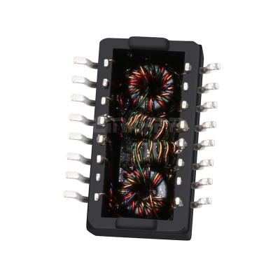 Cina LP41654ANL Single Port 10/100 BASE-T SMT PoE+ 16 Pin Ethernet Lan Transformer Moduli in vendita