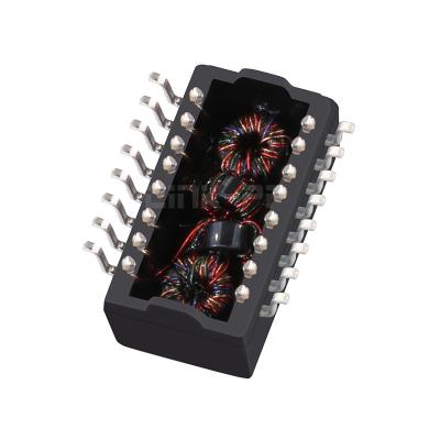 Cina XFMRS XF-11FB-05ANL-SGI Compatibile LINK-PP LP1188NL 10/100 Base-T Single Port SMD 16PIN Telecom Lan Transformer in vendita