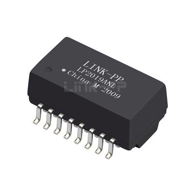 China Impulso LP2019ANL Compatible con LINK-PP LP2019ANL 10/100 Base-T con puerto único SMD 16PIN PoE Ethernet Lan Transformer Modules en venta
