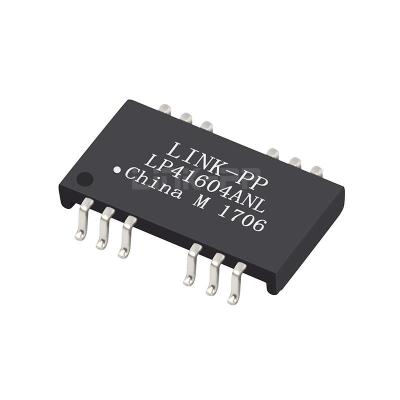 China H81621S Compatible LINK-PP LP41604ANL 10/100 Base-T con puerto único SMD 16PIN Magnéticos Ethernet de perfil bajo en venta