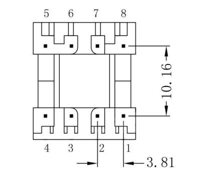 中国 Wurth 750370423 互換 LINK-PP LPA0821PNL シングルポート 8 PIN LAN トランスフォーマー モジュール 販売のため
