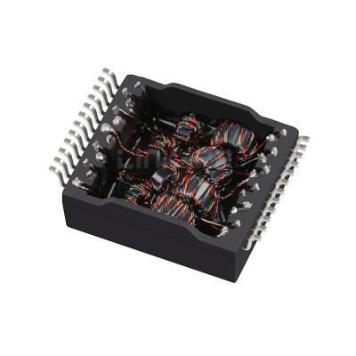 中国 LP82474ANL シングルポート 1000 BASE-T SMD 24ピンランテレコムトランスフォーマーモジュール 販売のため