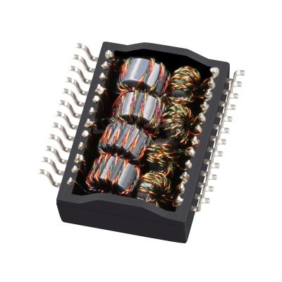Cina LP7016ANL 10G Base-T Single Port SMD Ethernet Magnetics Transformer Moduli 24 PIN in vendita