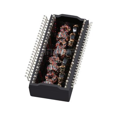 Cina Impulso H6080NLT Compatibile LINK-PP LP6080NL 10/100/1000 Base-T Dual Port SMD 48PIN PoE+ Ethernet Lan Transformer Moduli in vendita