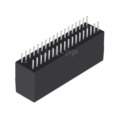 中国 LP83601NL デュアルポート 10/100/1000 BASE-T THT 36ピン通信LAN トランスフォーマーモジュール 販売のため