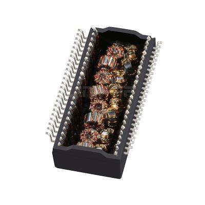 Cina Impulso S558-5500-77 Compatibile LINK-PP LP6080ANLE 10/100/1000 Base-T Dual Port SMD 48PIN PoE+ Lan Transformer Telecom Magnetics in vendita