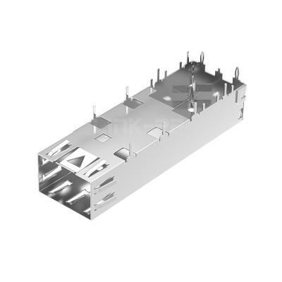 Cina LINK-PP LP11ACS1000 1x1 Port SFP Cage Solder con EMI Finger Spring in vendita