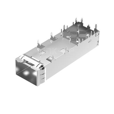 Cina TE 2007198-1 Compatibile LINK-PP LP11BC02000 SFP 1x1 Cage Press-Fit con pin di messa a terra in vendita