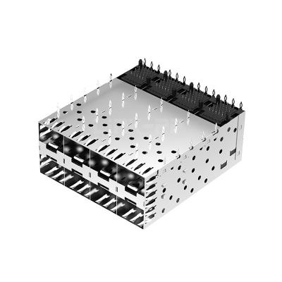 Cina LINK-PP LP24AC01001 2x4 Port SFP Cage Connector senza Lightpipe in vendita