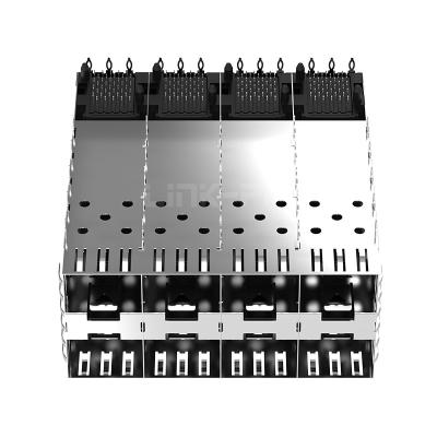 Cina LINK-PP LP24AC01001 2x4 Port SFP Cage Connector senza Lightpipe in vendita