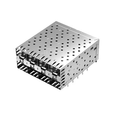 Cina LINK-PP LP24AC01201 SFP 2x4 connettore a gabbia con tubo di luce interno in vendita