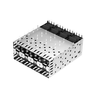 Cina LINK-PP LP24AC01201 SFP 2x4 connettore a gabbia con tubo di luce interno in vendita