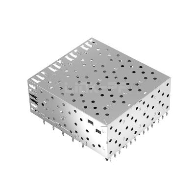 Cina LINK-PP LP24AC01301 SFP Cage 2x4 Port Connector con tubo di luce esterno in vendita
