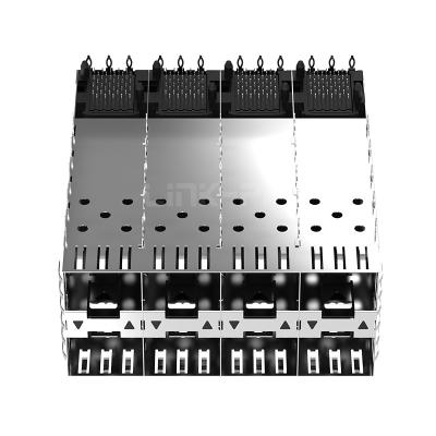 Cina LINK-PP LP24AC01301 SFP Cage 2x4 Port Connector con tubo di luce esterno in vendita