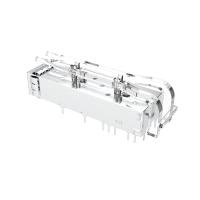 China LINK-PP LP11BCS2201 1x1 Port SFP+ Cage With Light pipe for sale