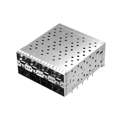 Cina Link-pp LP24BC01101 2x4 Port SFP+ Cage Connector Press-Fit con tubo di luce interno/esterno in vendita