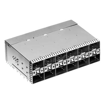 Cina TE 2198339-6 zSFP+ Cage 2x6 Port con connettore integrato incluso Lightpipe in vendita