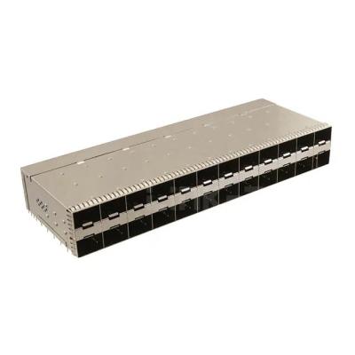 Cina TE 2349201-7 zSFP+ Cage Assembly 2x12 Port con molle EMI con connettore integrato in vendita