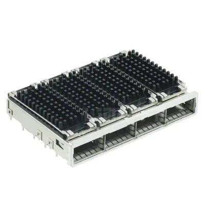Cina TE 2170615-3 QSFP Cage Ganged (1 x 4) con connettore del dissipatore di calore Press-Fit Through Hole in vendita