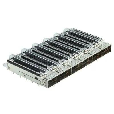 Cina TE 2-2170708-6 ZQSFP+ Cage 1x6 con connettore del dissipatore di calore incluso Lightpipe 28 Gb/s in vendita