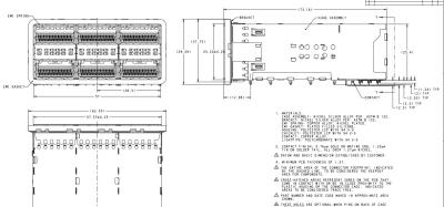 Cina TE 2227226-3 ZQSFP+ Receptacle con cage Ganged (2x3) Connector Inclusi Lightpipe in vendita