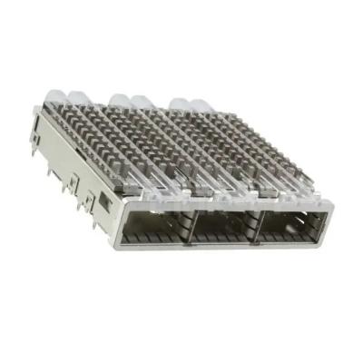 Cina TE 2057042-2 QSFP+ 1x3 gabbia con connettore del dissipatore di calore Press-Fit inclusa Lightpipe 14 Gb/s in vendita