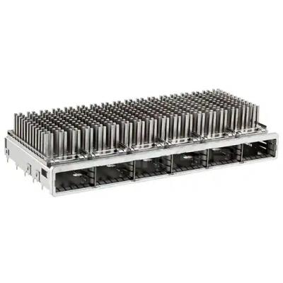 Cina TE 2143330-3 QSFP+ Cage Ganged (1x6) con connettore a dissipatore di calore 14 Gb/s in vendita