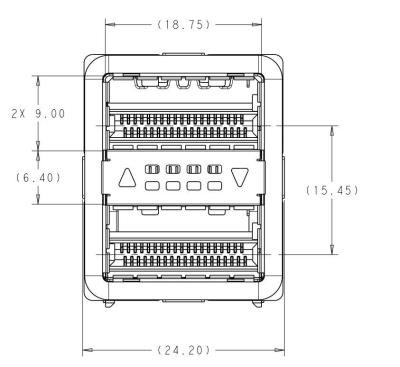 Cina TE 2085945-1 QSFP+ Cage Assembly 2x1 Port con connettore incluso Lightpipe 14 Gb/s in vendita
