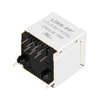 China Molex 85508-5001 Compatible LINK-PP LPJE601XDNL Without LED Vertical RJ45 Modular Jack without Integrated Magnetics for sale