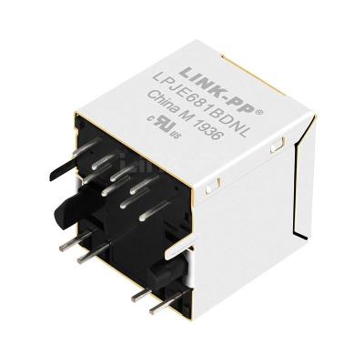 中国 ベルフュース SS-74301-001 コンパティブル LINK-PP LPJE681BDNL LEDなし 8P8C 縦モジュール式ジャック 組み込み磁体なし 販売のため