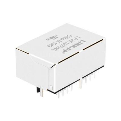 中国 X マルチプル XRJK-S-02-8-8-0-903 コンパティブル LINK-PP LPJEF102DNL タブダウン LEDなし 1X2ポート モジュラルのジャック 販売のため