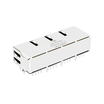 China X Multiple XMK-9742-8824-433D-L1-A Compatibel LINK-PP LPJE104AENL Tab Down Groen/Geel LED 1X4 Poort RJ45 Modulair zonder geïntegreerde magneten Te koop